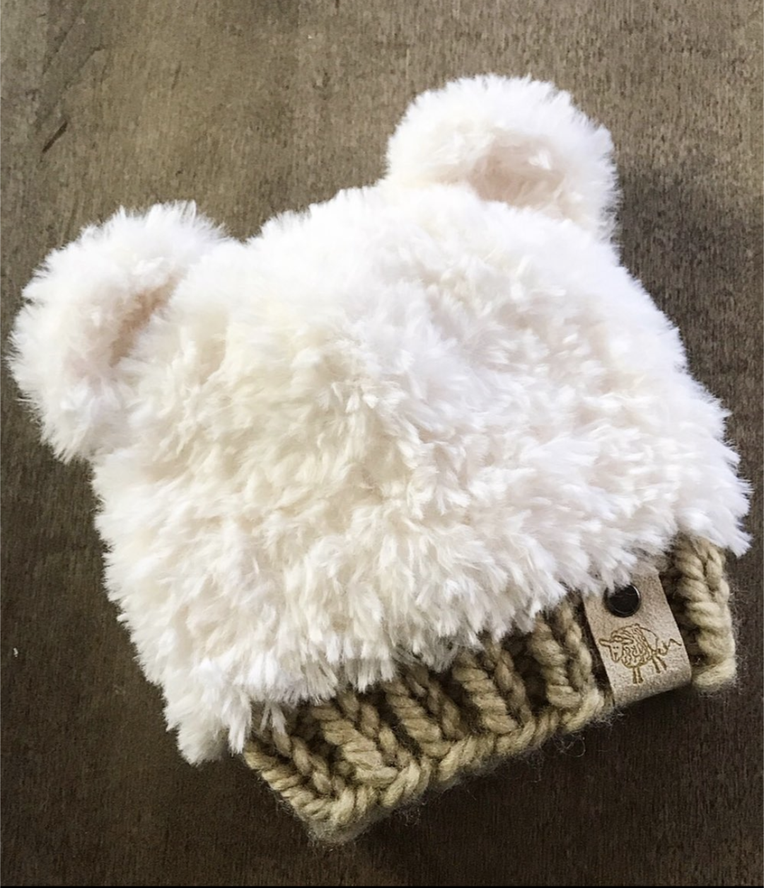 Naked Sheep Knittery - White Baby Bear Hat – Town & Country Vintage Home